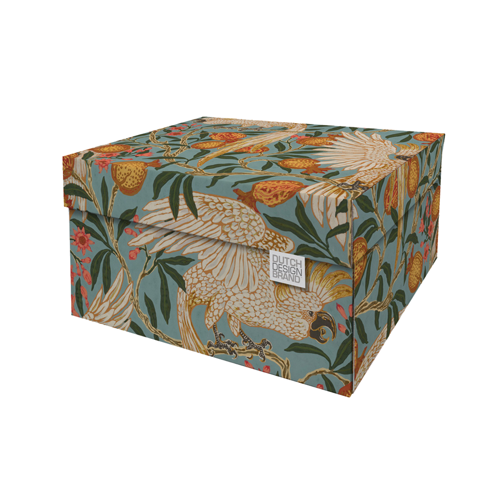 Cockatoo & Pomegranate Storage Box | Dutch Design Brand | FSC